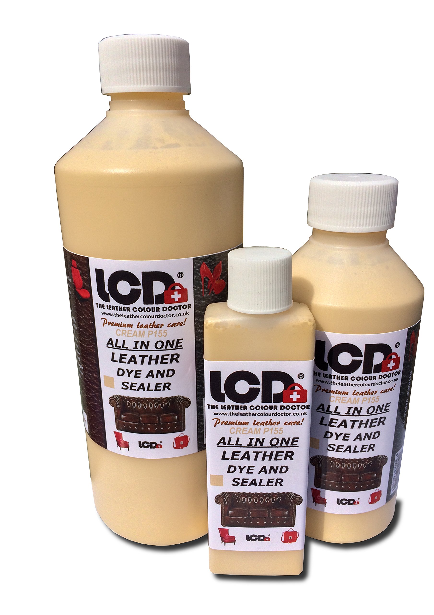 Leather colourant Stain-dye, All in one Leather Re-Colour, Re-Finish ...