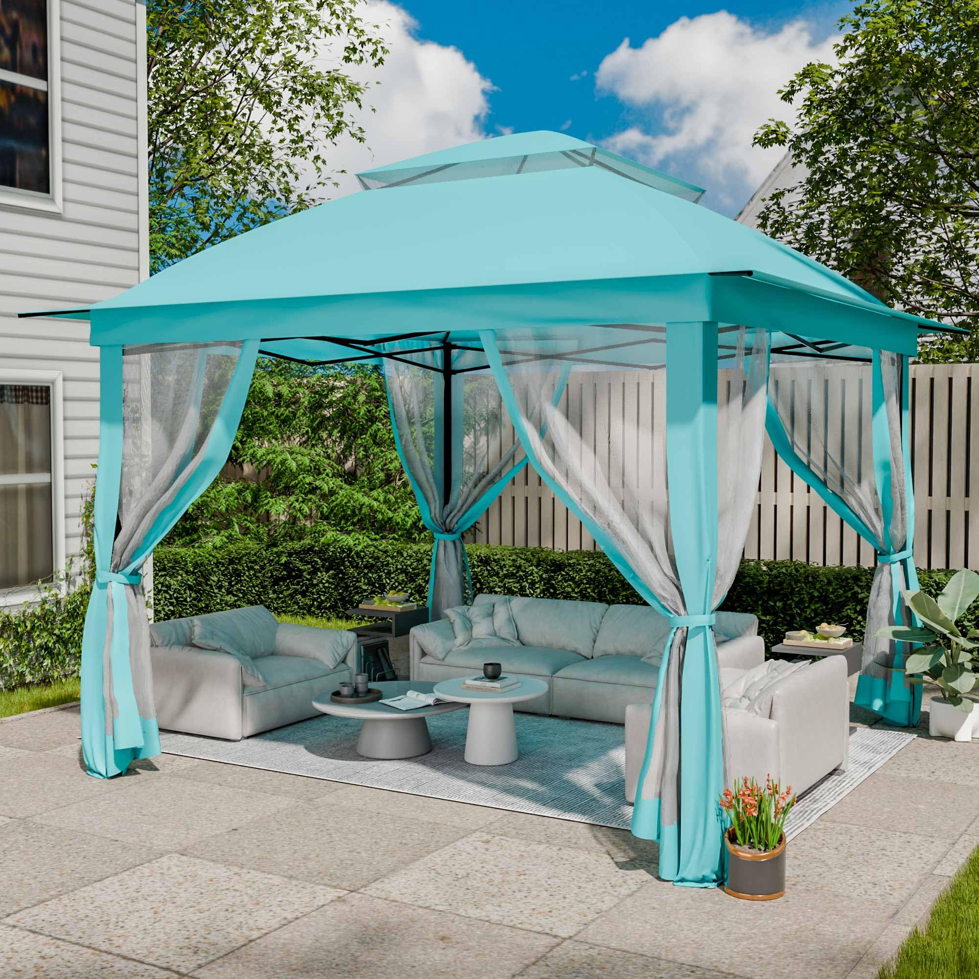 Amazon.com : Yardsight Pop Up Gazebo 11x11, Outdoor Instant Canopy ...