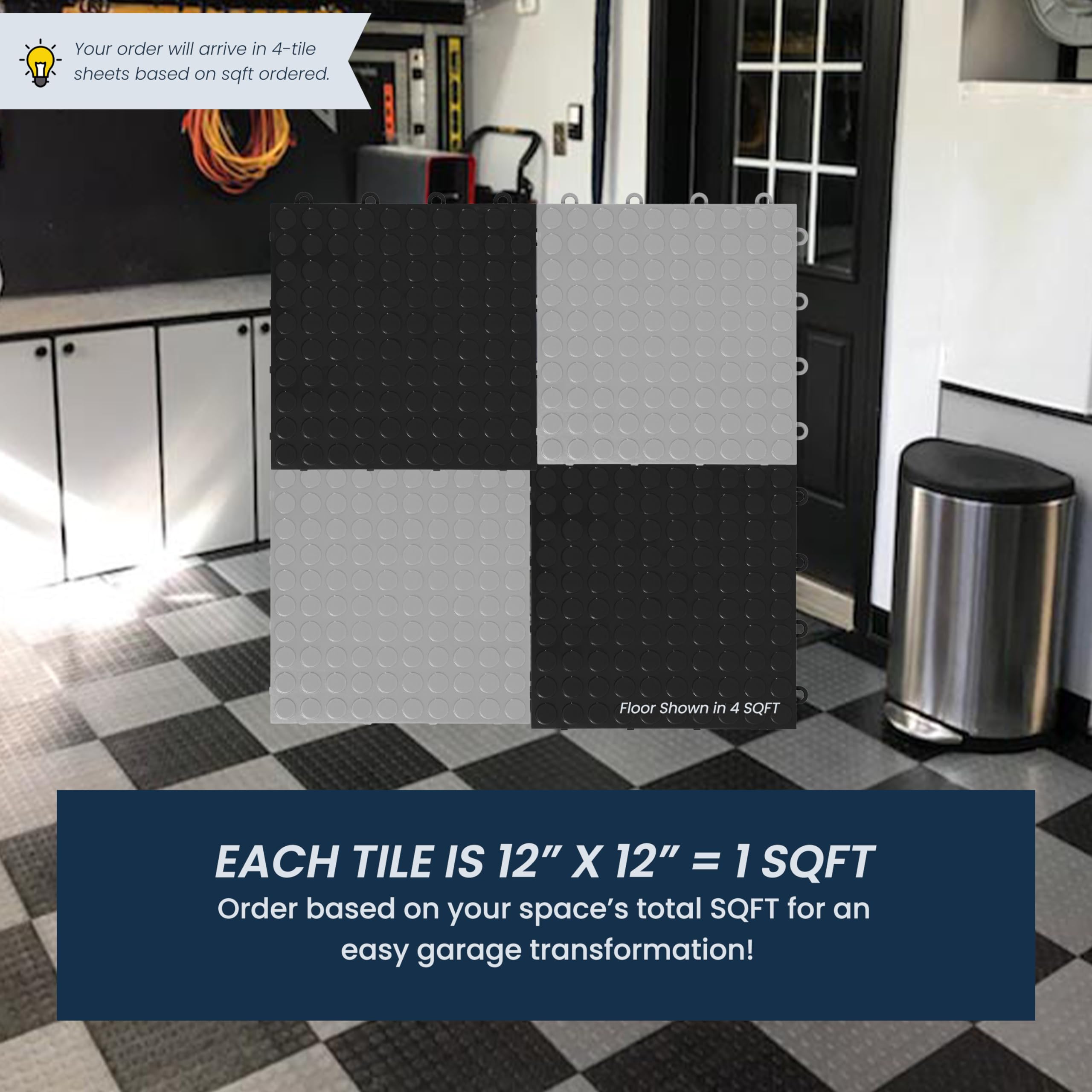 Snap Together Ceramic Tile Flooring Premium Interlocking Cushioned