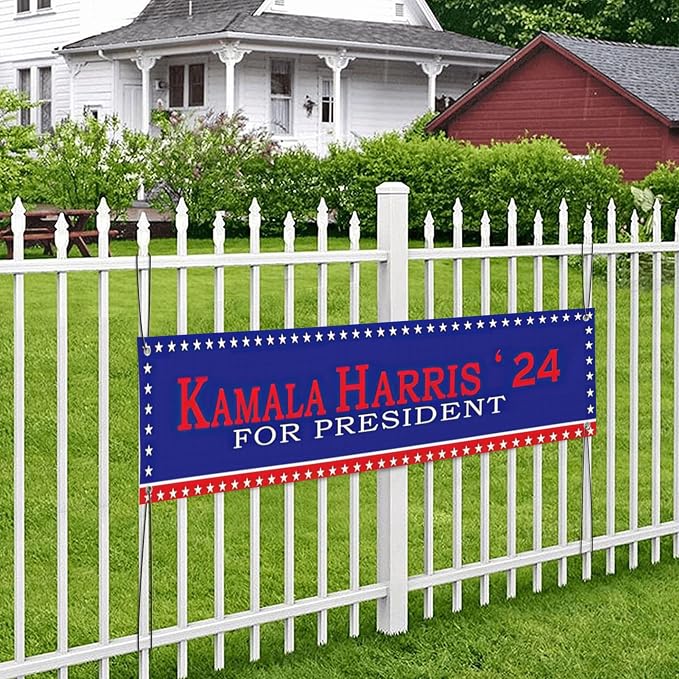 Amazon.com : Kamala Harris 2024 Banner, Kamala Harris For President ...