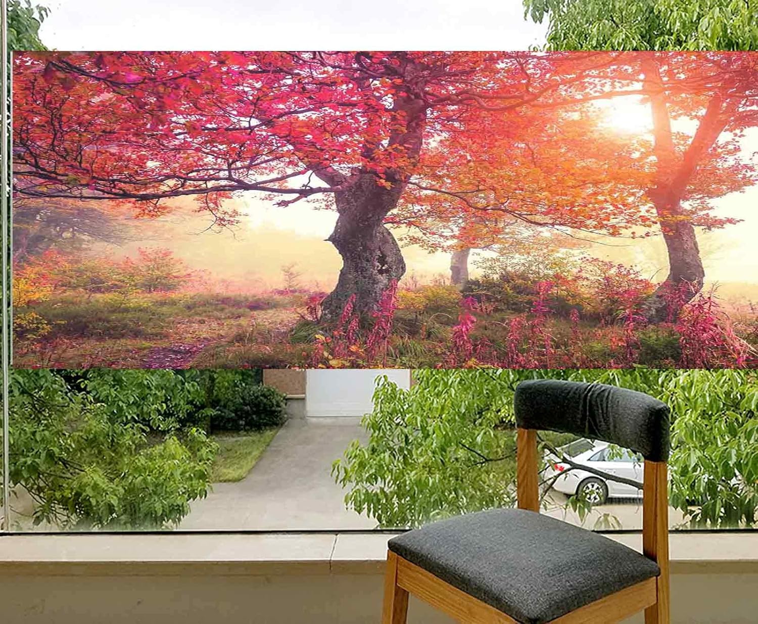 Amazon.com: No-Glue Static Decorative Privacy Window Films,Magical View ...