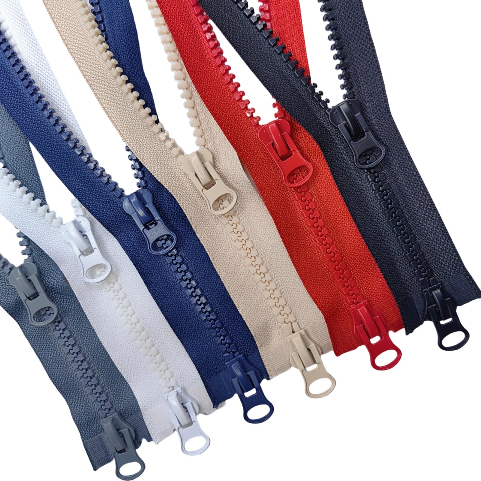 Amazon.com: Wonesifee Separating Zippers #8Two Way Resin Plastic ...