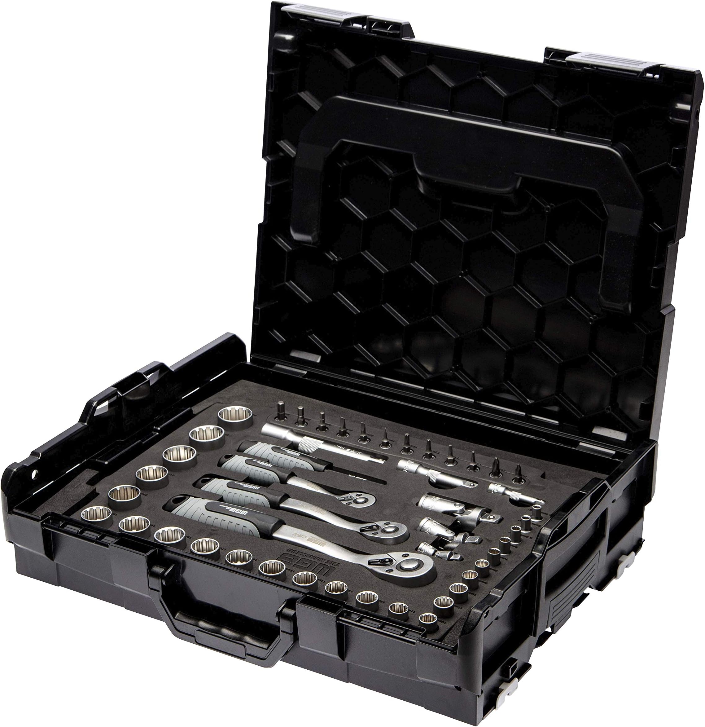 Profi Werkzeugkoffer gefüllt mit 1/4 + 3/8 + 1/2" Zoll ...