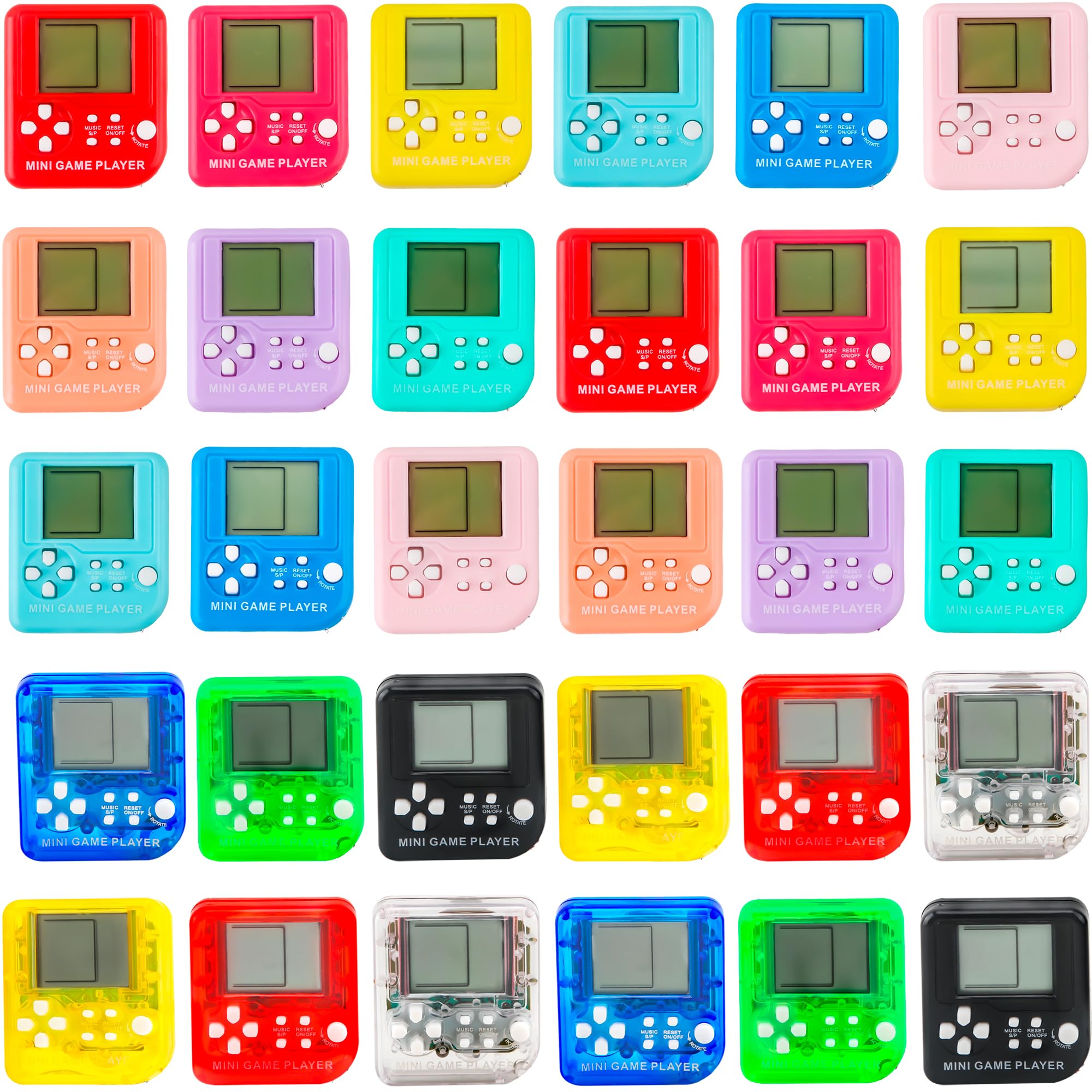 Amazon.com: Conagel 30 Pack Mini Video Game Keychain Small Game ...