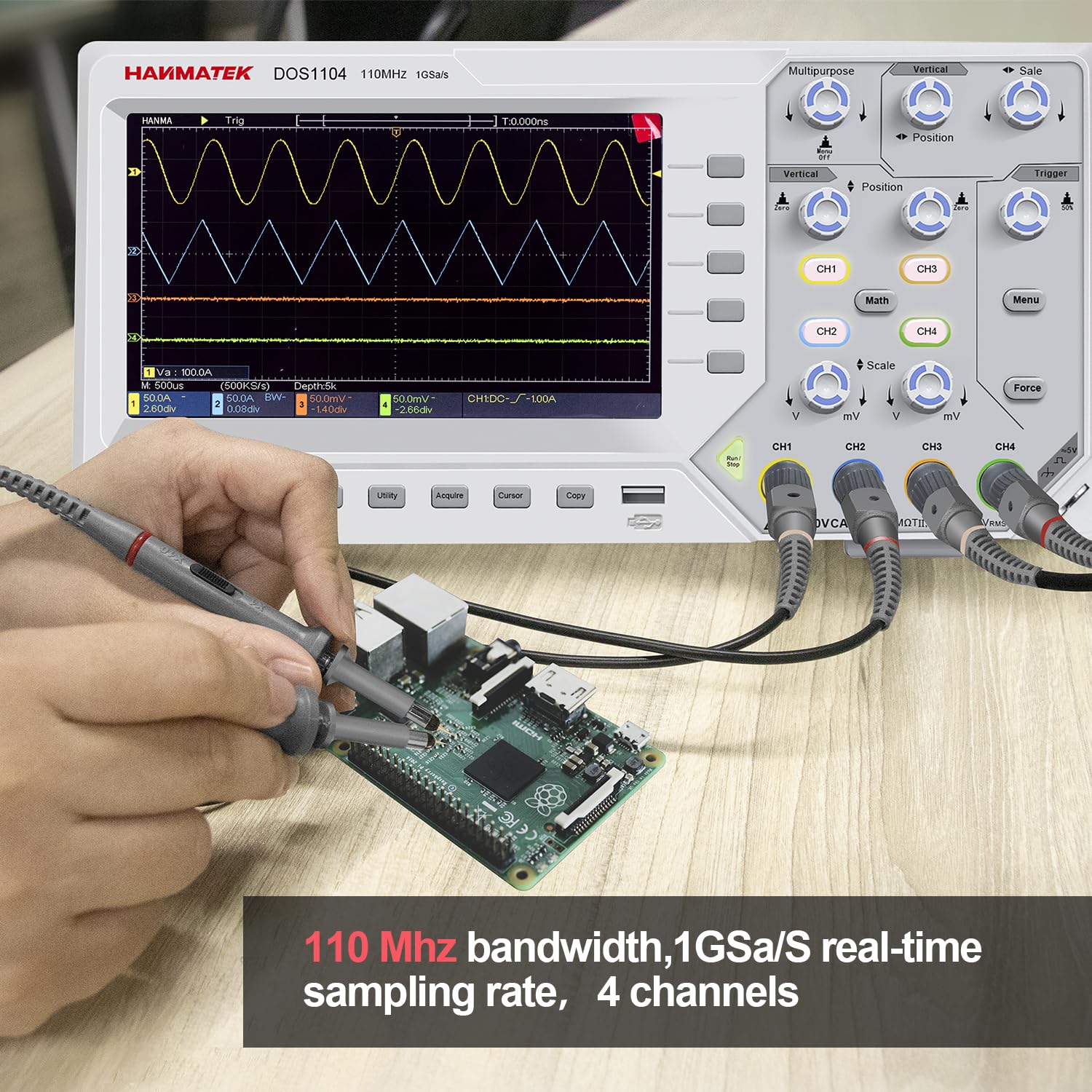 Snapklik.com : HANMATEK DOS1104 Digital Oscilloscope
