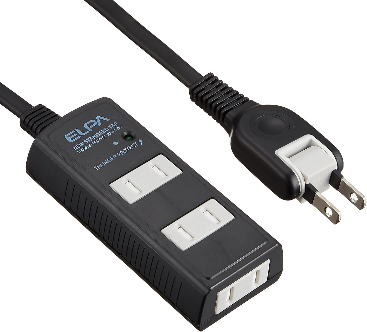 Amazon.co.jp: ELPA エルパ 耐雷サージ機能付コード付タップ 3個口 5m ブラック WBT-3050SBN(BK) : パソコン・周辺機器