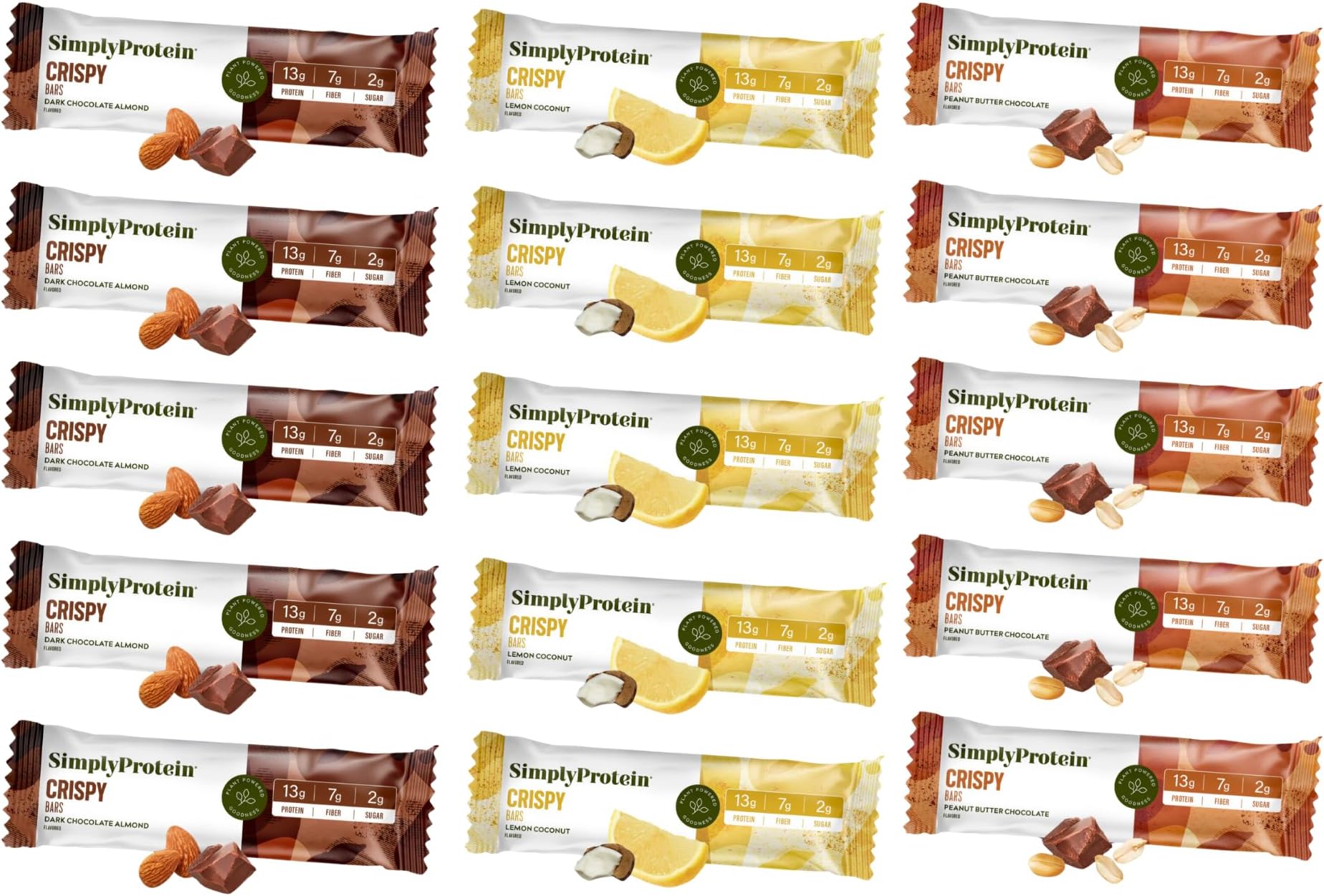 Amazon.com: Protein Snack Bars Variety Pack - Dark Chocolate Almond ...