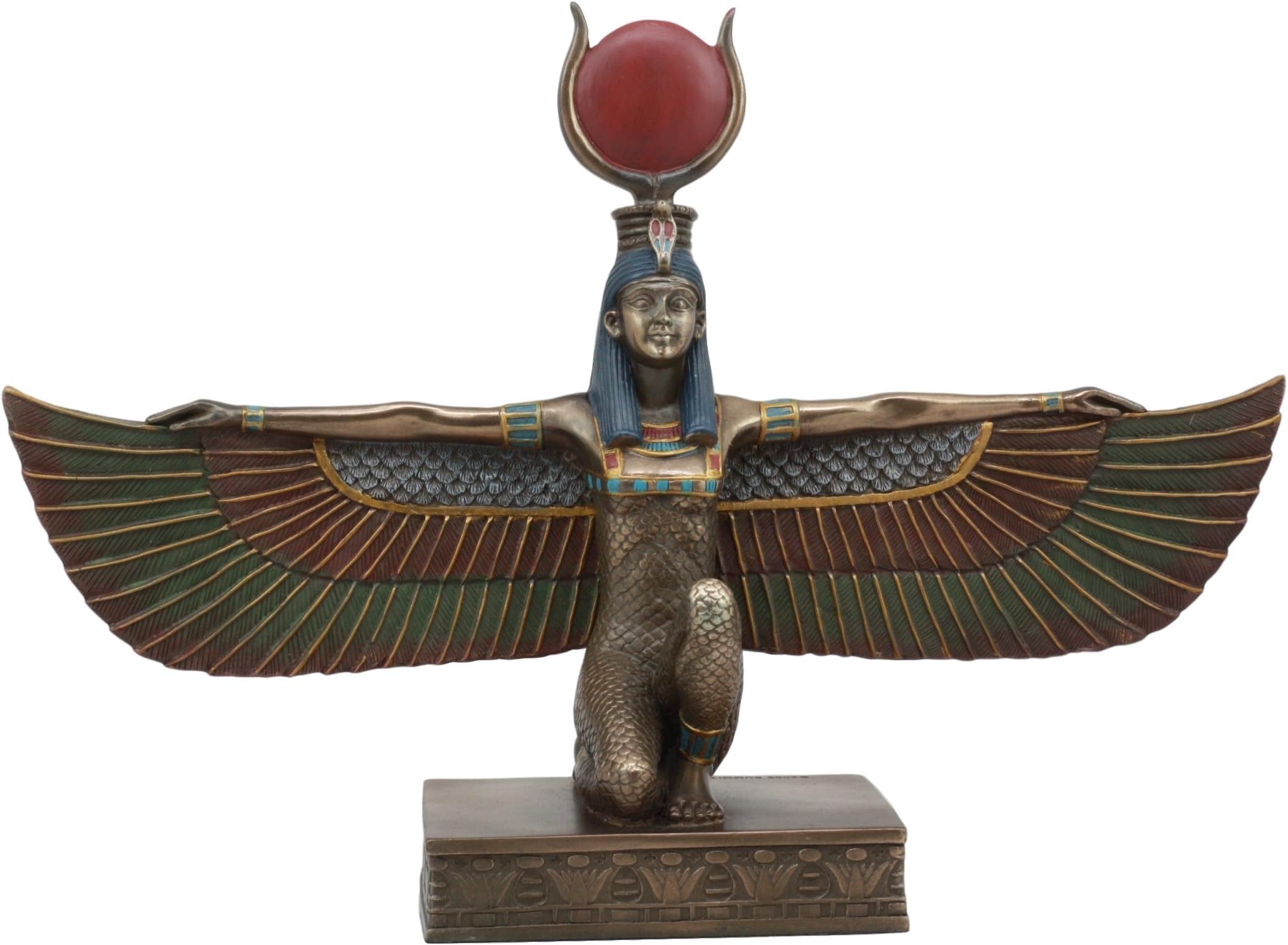 Amazon.com: Ebros Ancient Egyptian Goddess Isis Ra Kneeling With Open ...