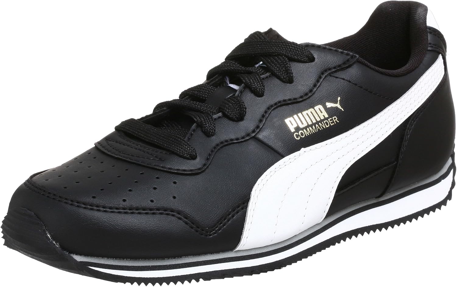 Amazon.com | PUMA Women's Commander US Sneaker,Black/White,6 M US ...