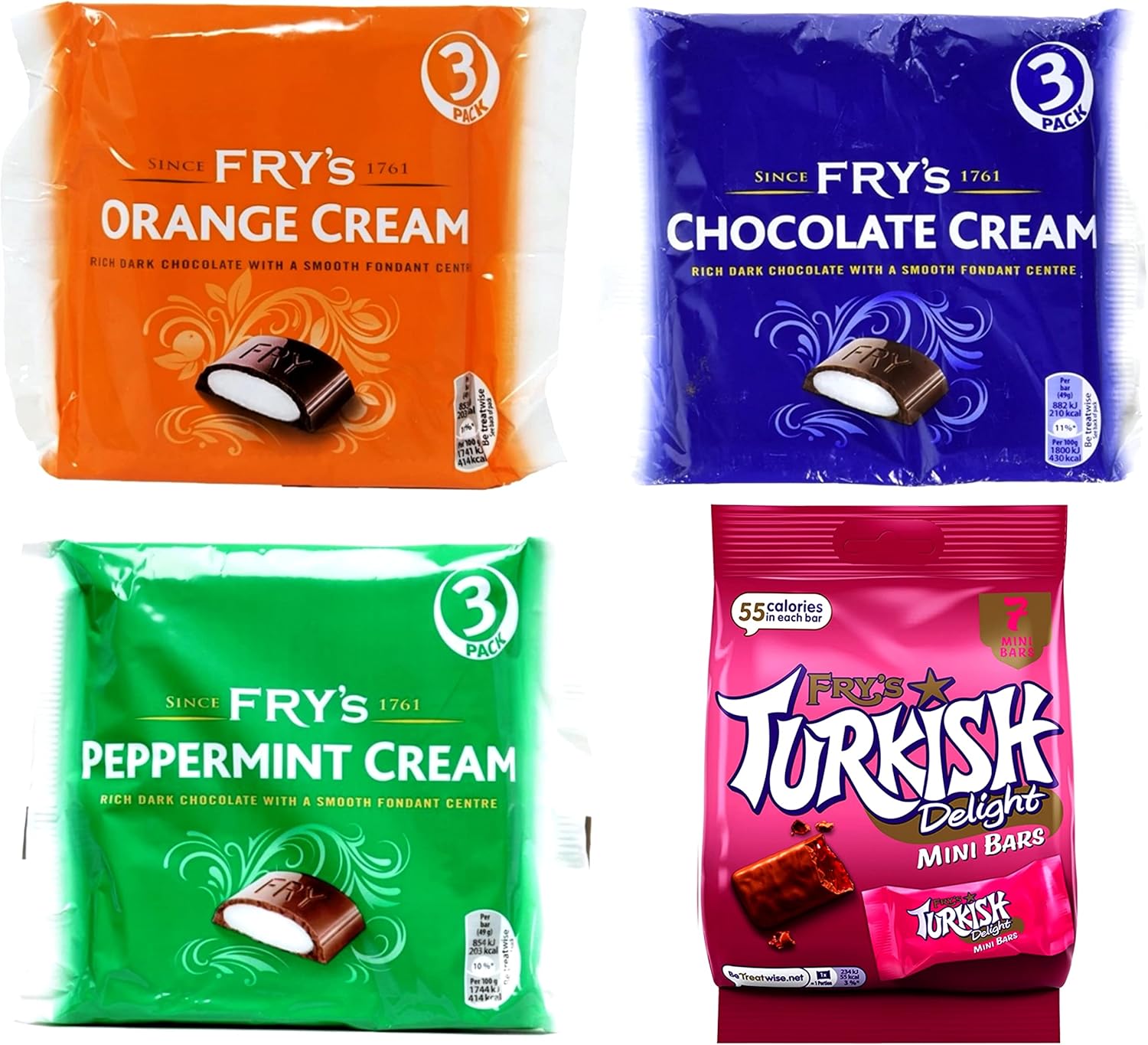 Fry’s Turkish Delight Selection Set – Fry’s Chocolate Cream, Orange ...