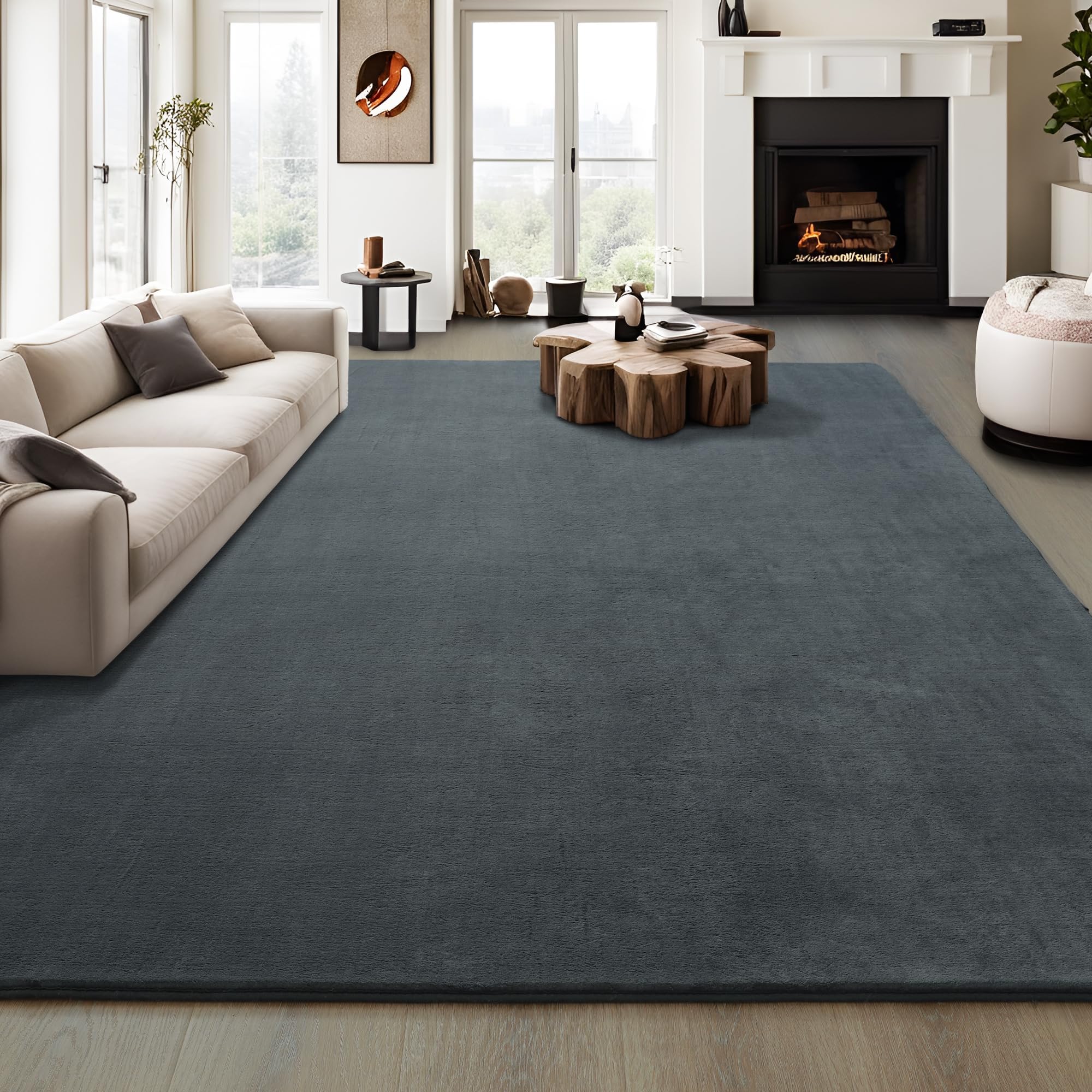 Amazon.com: junovo Ultra Soft Carpet for Bedroom, 6x9ft Shaggy Rugs for ...