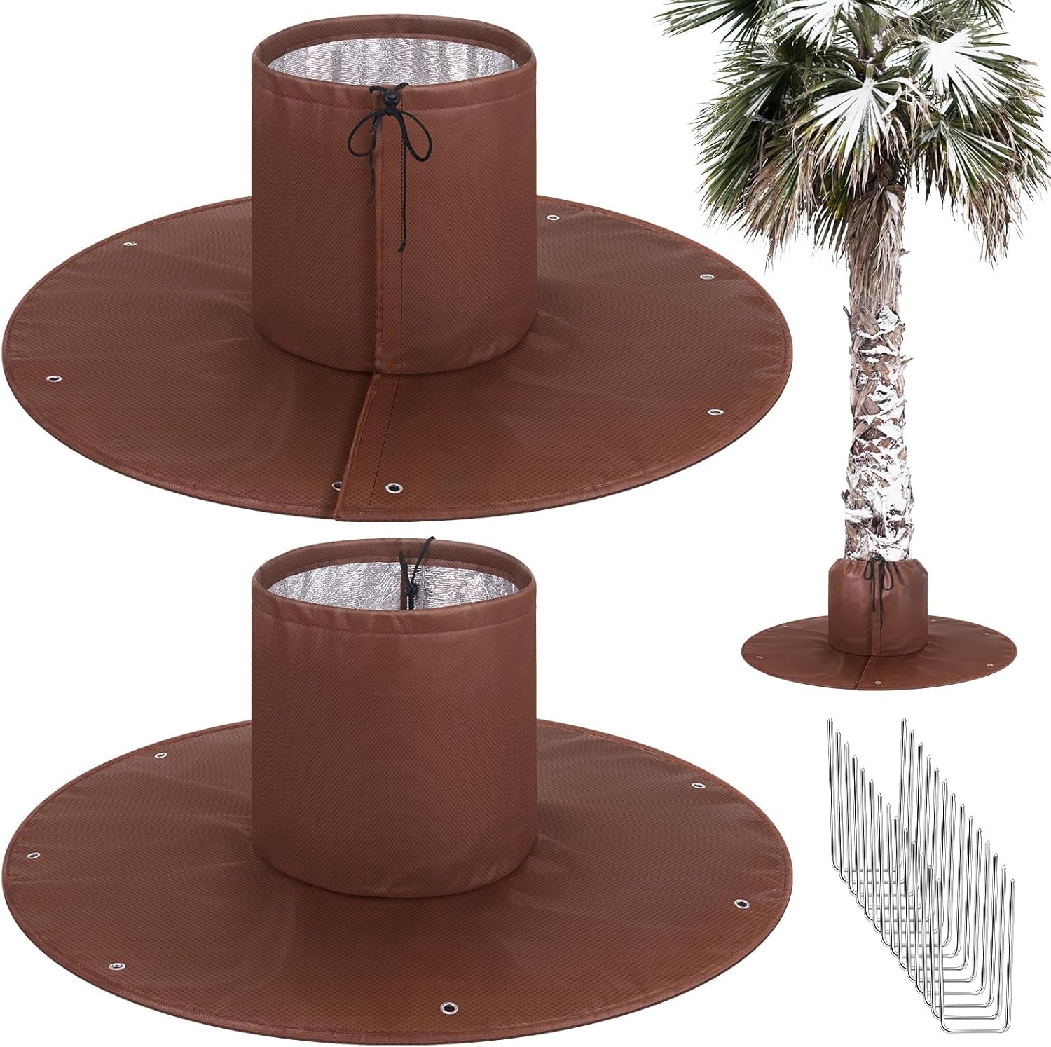 Amazon.com : 2 Pack Palm Tree Root Protectors - 3 Layers Tree Root ...
