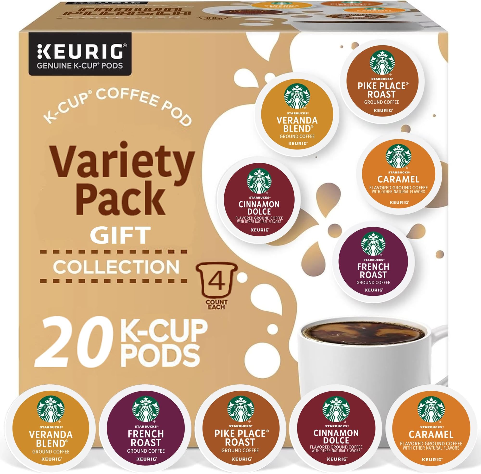 Amazon.com: 20 Count — Assorted Mix | Gift Box | K-Cup Coffee Pods ...