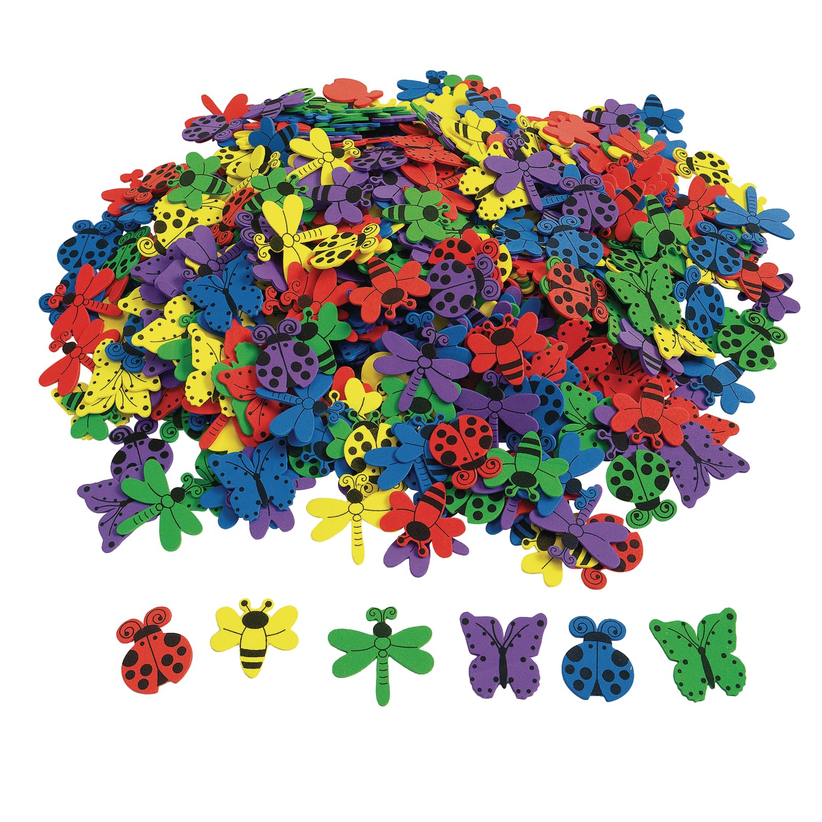 Snapklik.com : BFS Fun Foam Shapes, EVA Foam, Assorted Shapes & Colors ...