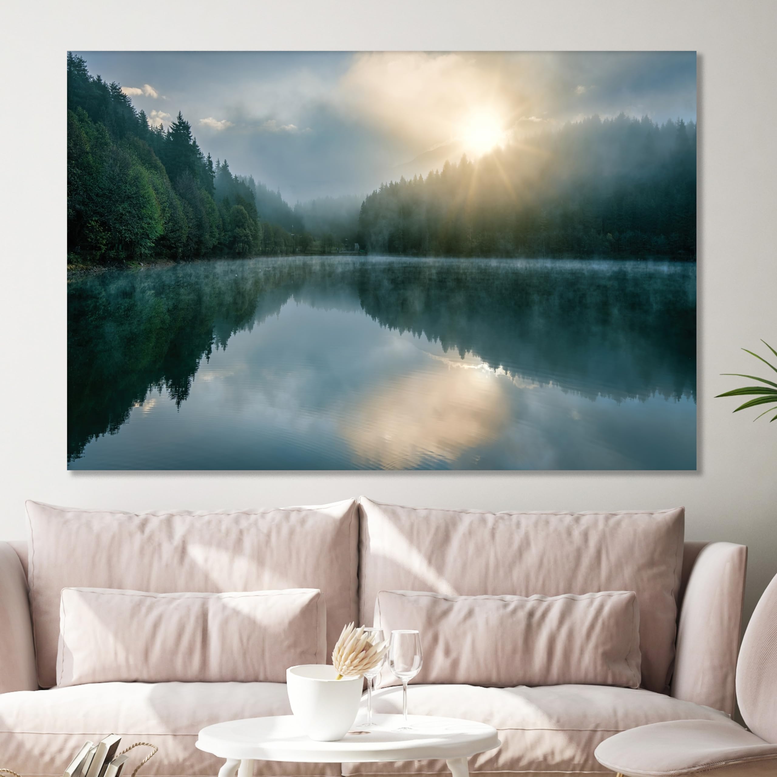 Amazon.com: Lake, Mountain, Forest, Ocean Landscapes Decor - Nature ...