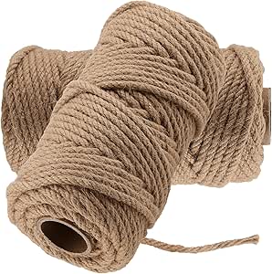 Amazon.com: LEXININ 2 Pack 6mm Jute Rope, 328 Feet Natural Twisted Hemp ...