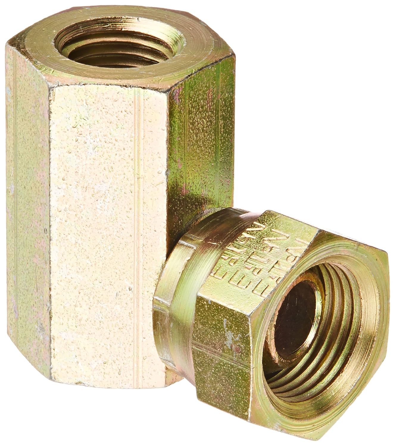 Eaton Weatherhead 9455X6X4 Carbon Steel Fitting, Swivel, 90 Degree ...
