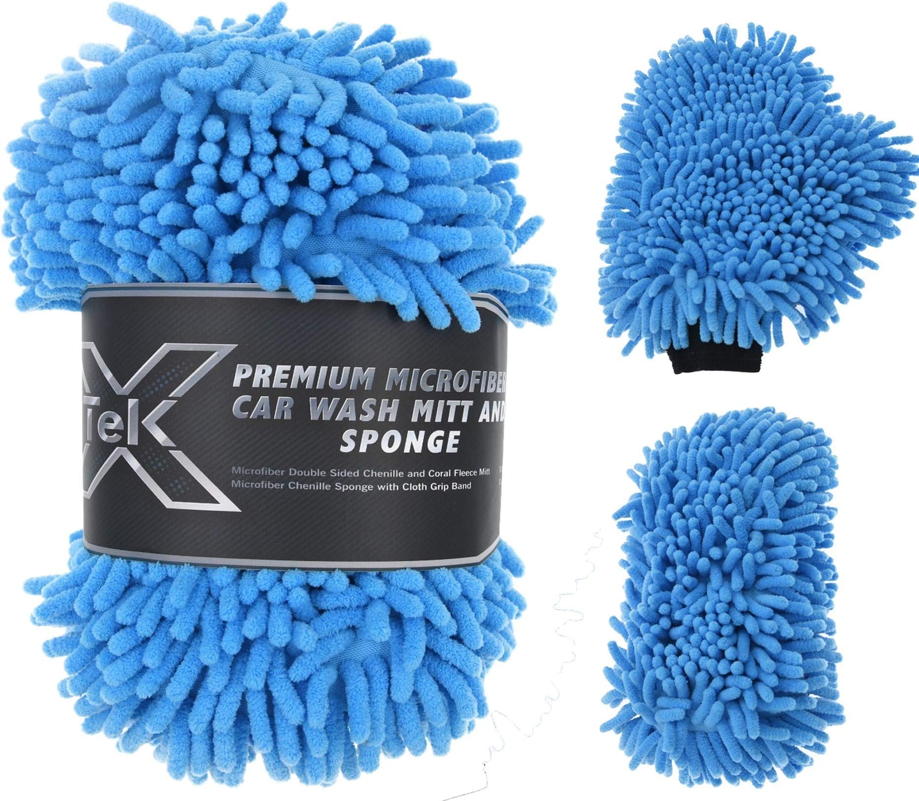 Amazon.com: SCRUBIT Microfiber Car Wash Sponge - Non-Scratch Wash Mitt ...