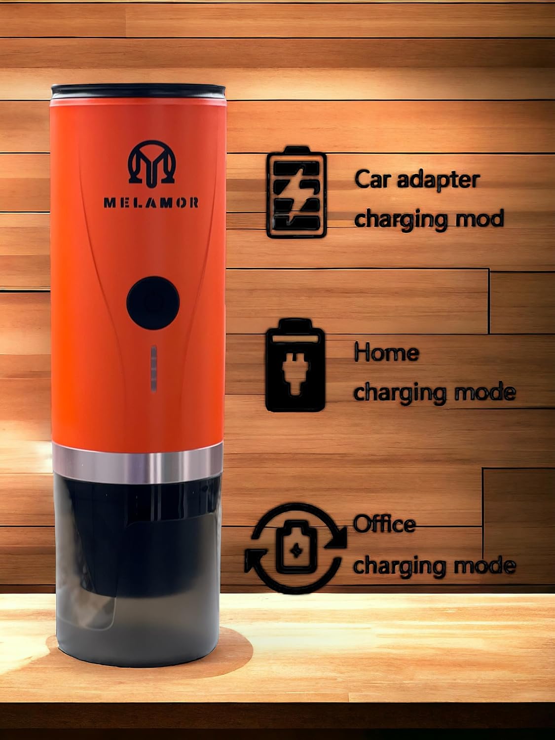 MELAMOR portable espresso maker PCM03 Self-Heating 20 bar pressure in ...