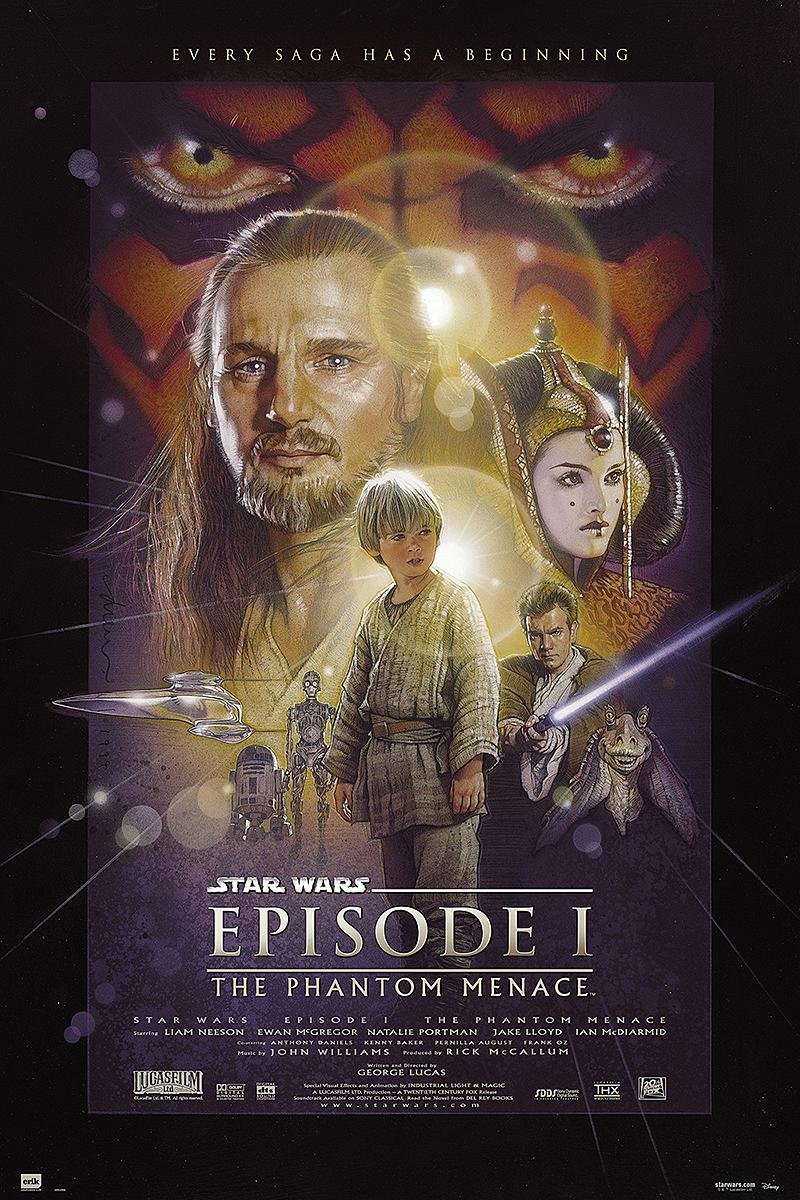The Phantom Menace Poster Star Wars Episode I: The Phantom Menace