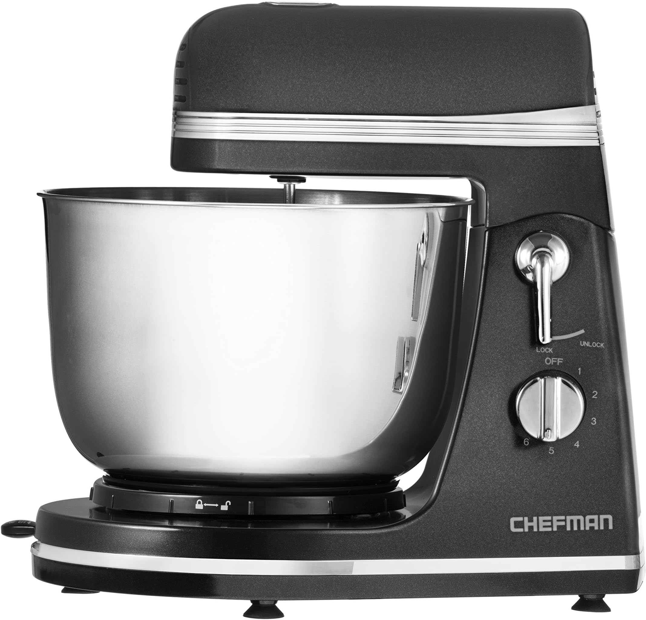 Amazon.com: Chefman RJ32-B Legacy Series Power Stand Mixer, Black ...