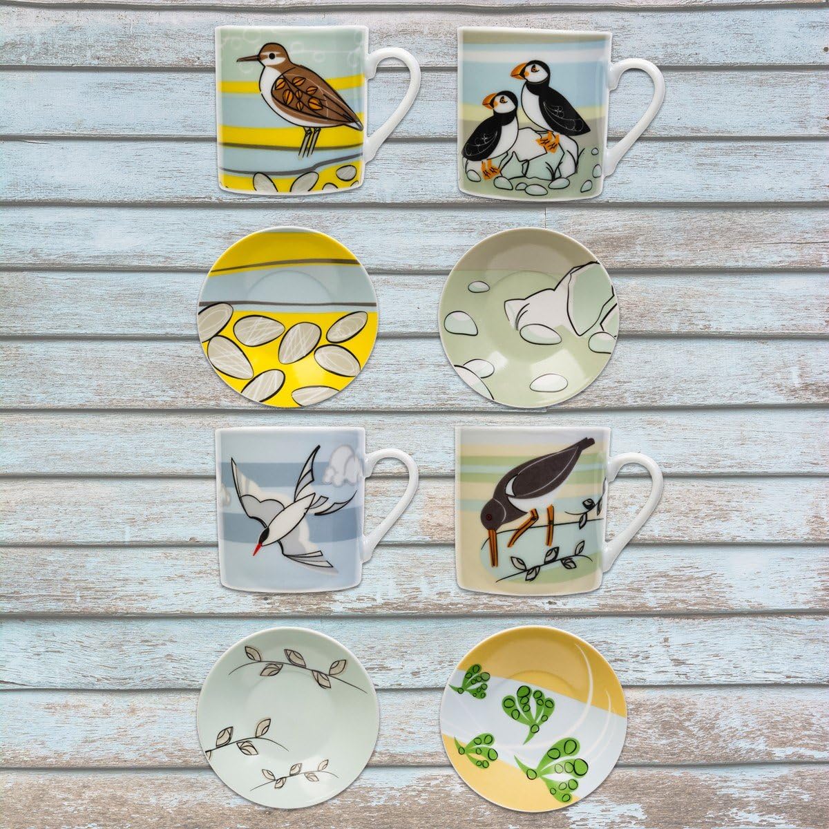 Amazon.com | Magpie - Coast Espresso Set: Cup & Saucer Sets