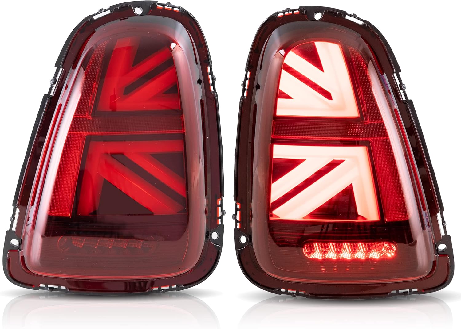 Amazon.com: VLAND Union Jack Tail lights Assembly Fit for BMW Mini ...