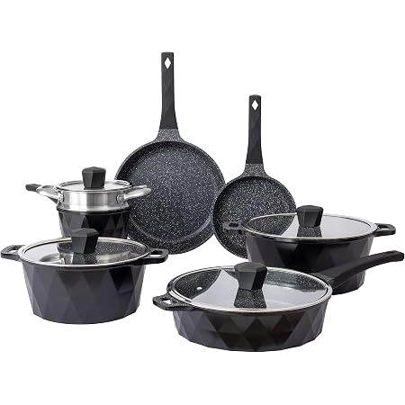 Amazon.com: Country Kitchen Nonstick Cookware Sets - 6 Piece Nonstick ...