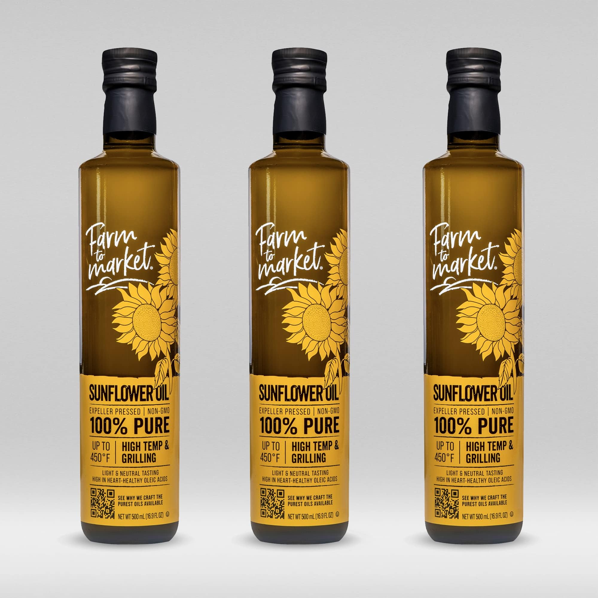 Amazon.com: Flora Organic Sunflower Oil - Cold Pressed & Unrefined 17 ...