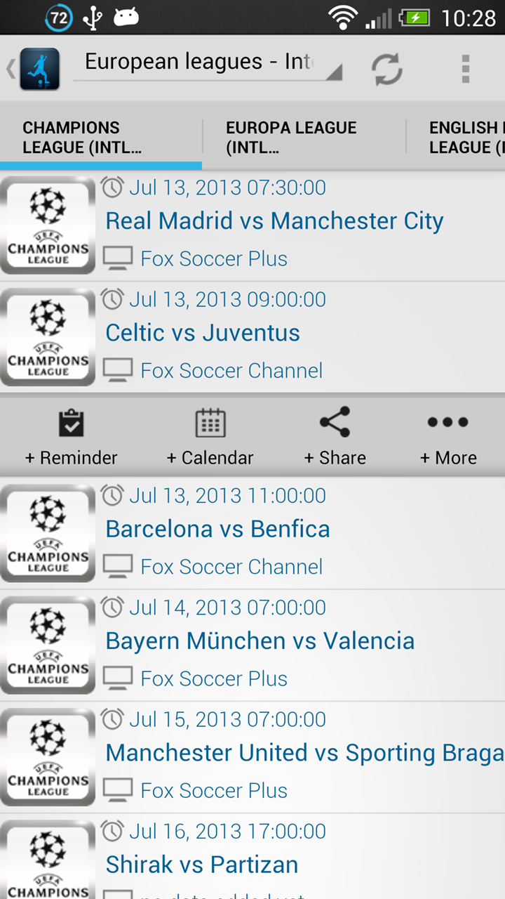 Calcio Live On TV: app su Amazon Appstore