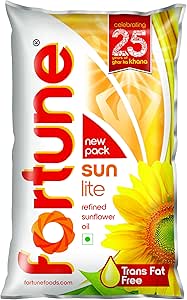 Fortune Sunlite Refined Sunflower Oil, 1L : Amazon.ae: Grocery