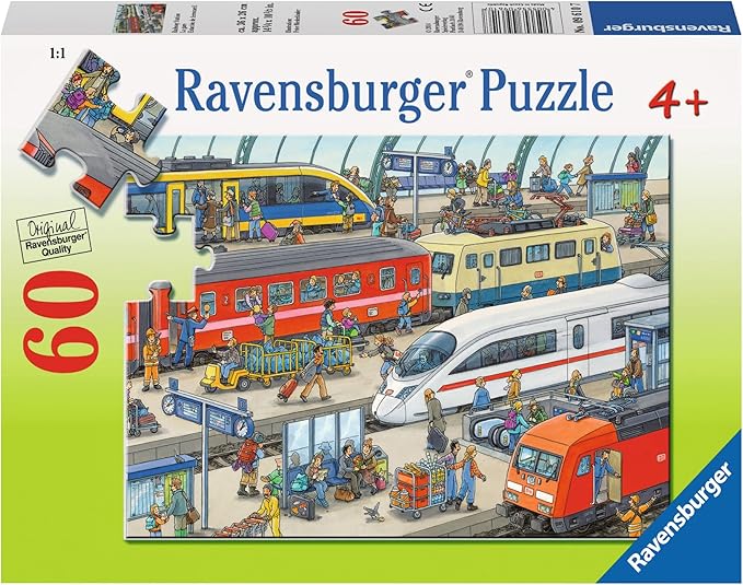 Amazon.com: Ravensburger Railway Station Jigsaw Puzzle - Unique 60 ...