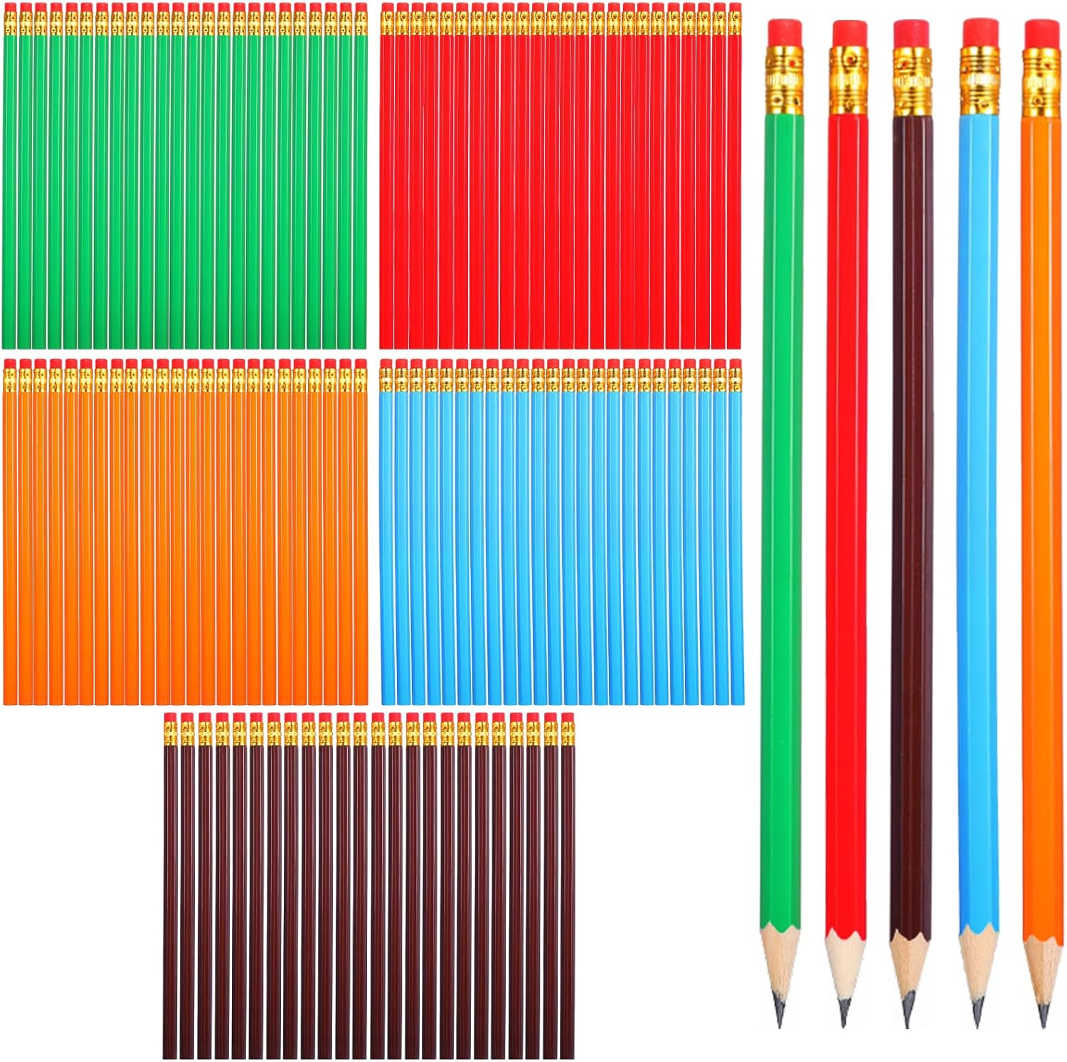 Amazon.com : 120 Pcs Bulk Pencils for Classroom 7.48 Inch Pencils in ...