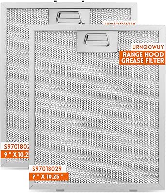 Amazon.com: Urnqowuy S97018029 Range Hood Filter Replacement, 9x10.25 ...