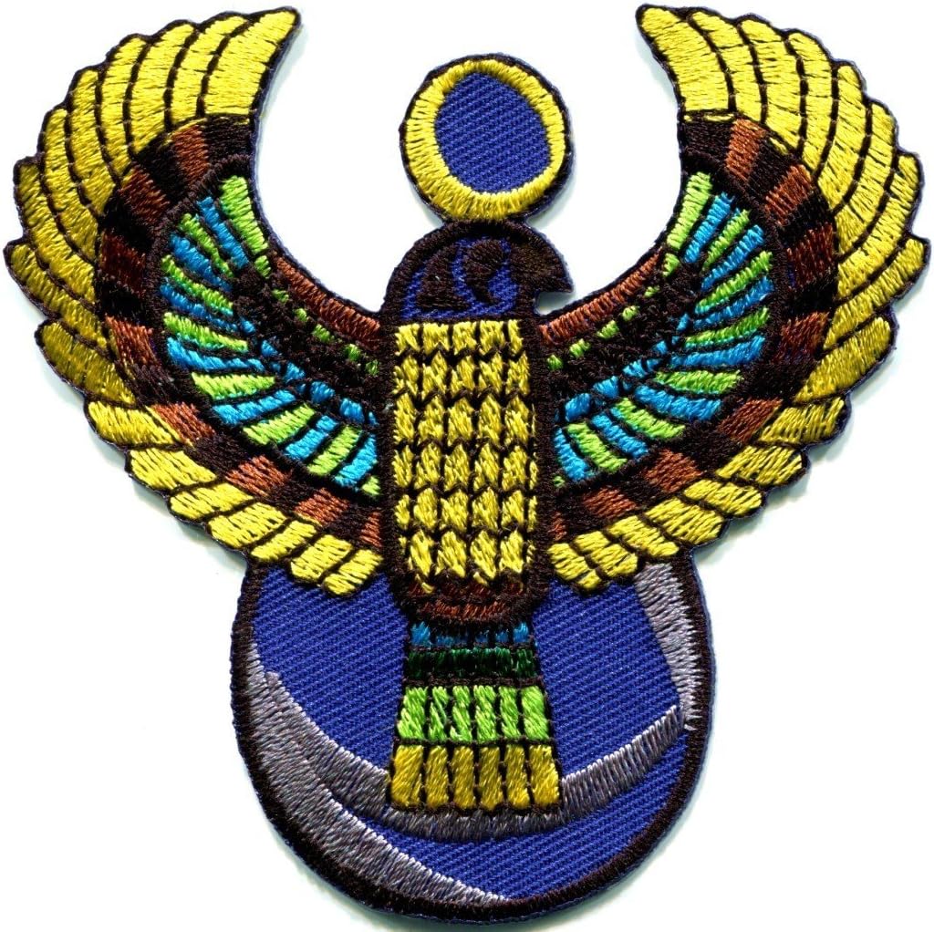 Amazon.com: Egyptian Headress Headpiece Bird God Ankh Applique Iron-on ...