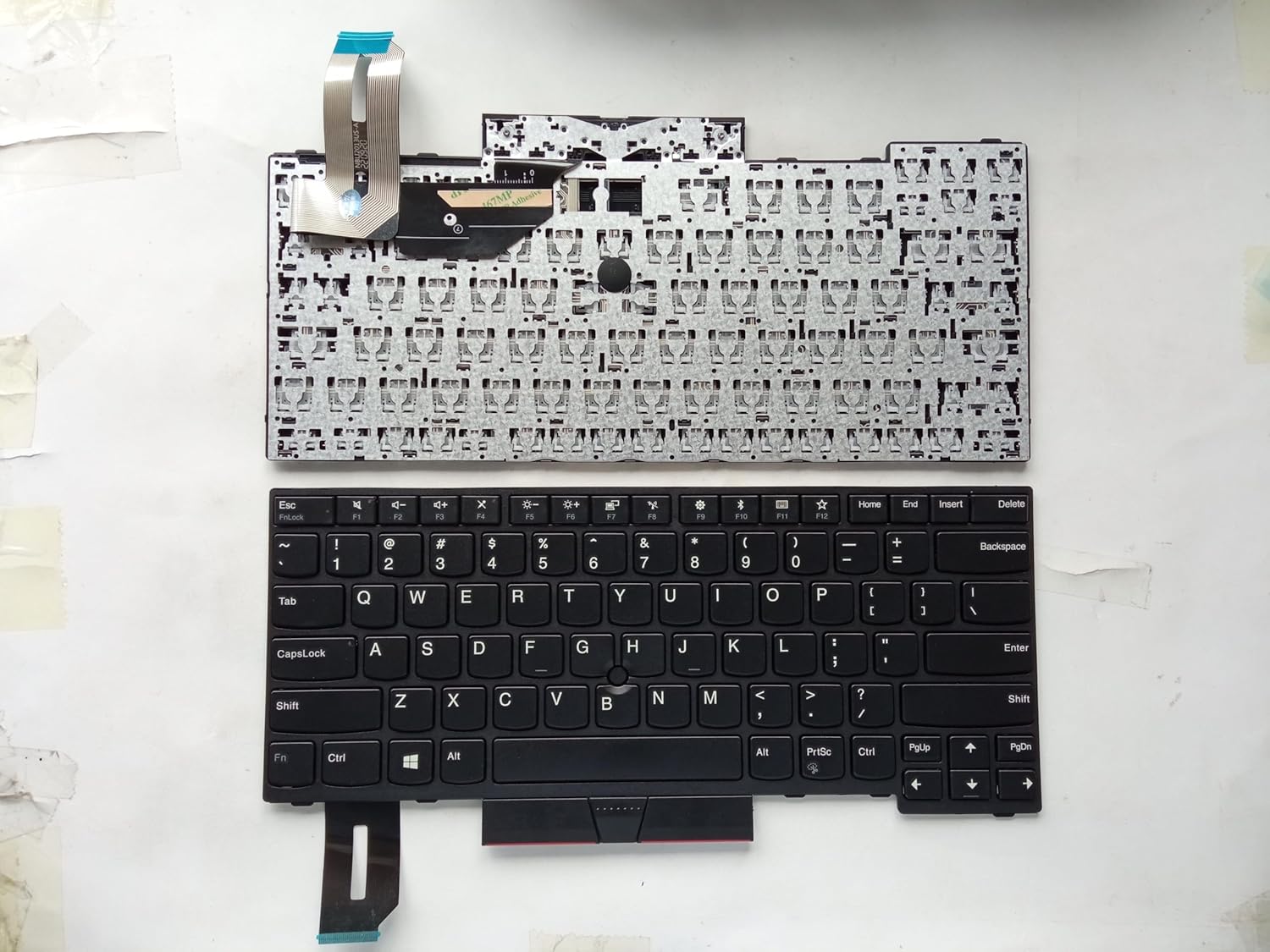 Amazon.com: Siakoocty Laptop Replacement US Layout No Pointer Keyboard ...