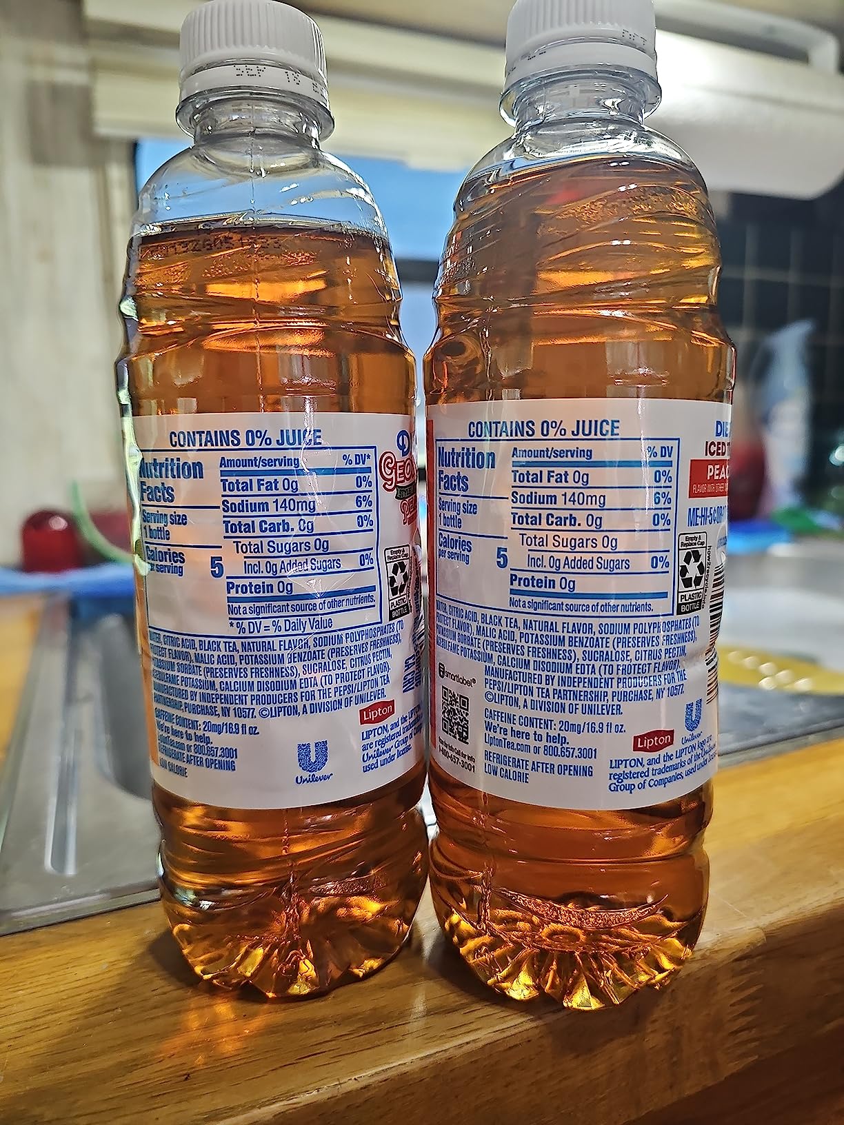 Amazon.com : Lipton Georgia Style Iced Tea, Peach, 64 fl oz. Bottle ...