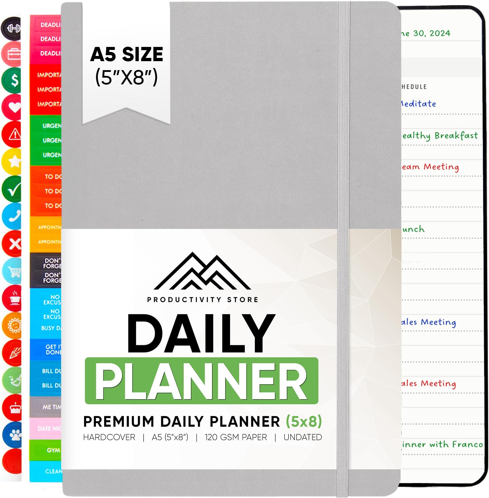 Amazon.com : 2024 Daily Planner - Undated Daily Planner with Daily Task ...