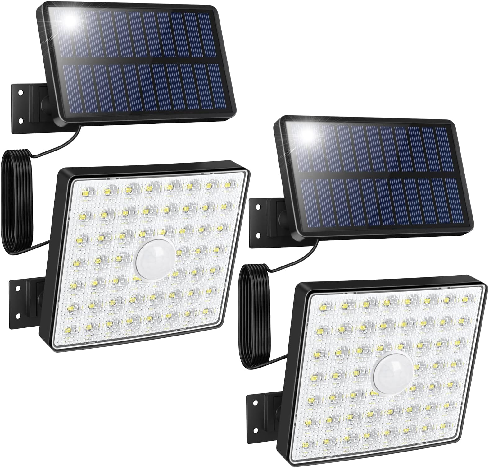 Tailcas Solar Security Lights Outdoor Motion Sensor, [4Modes/54LED ...