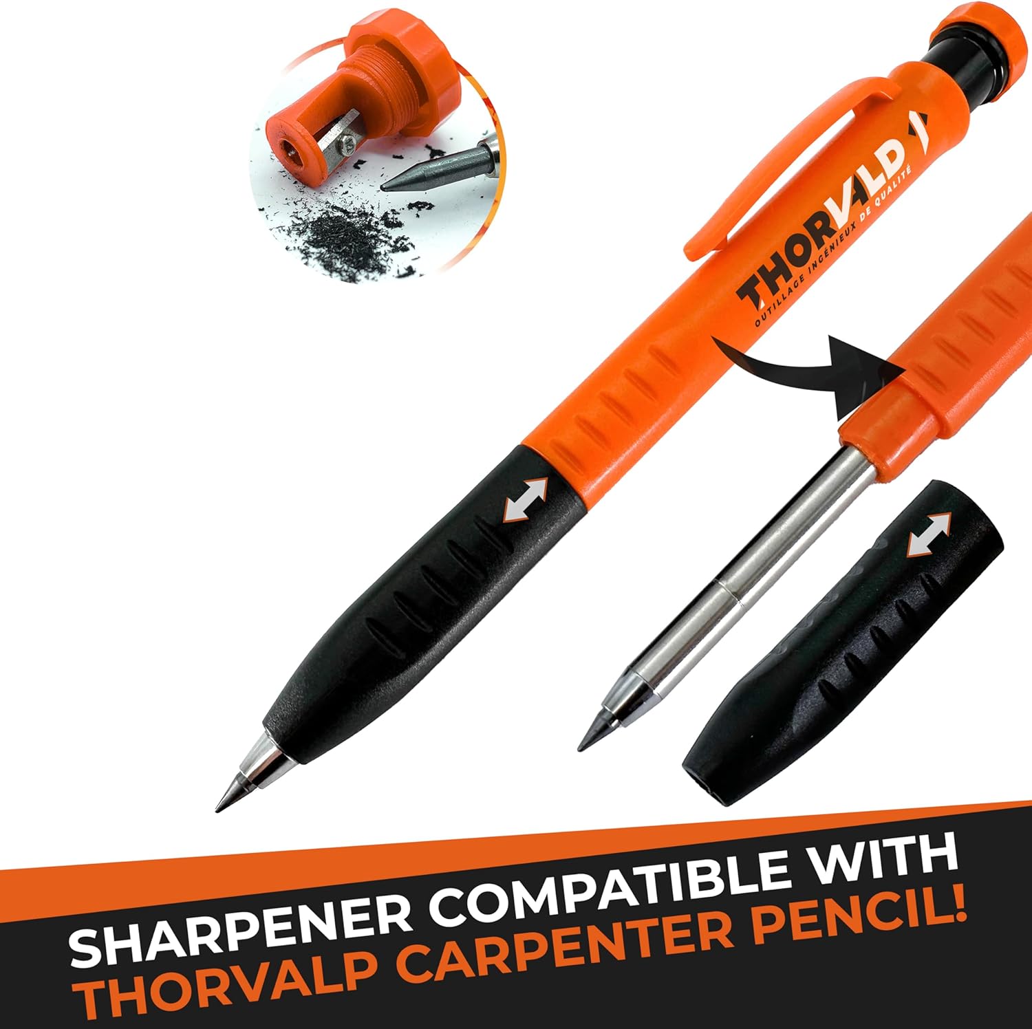 THORVALD - 2 Sharpeners for Carpenter Pencil by Thorvald