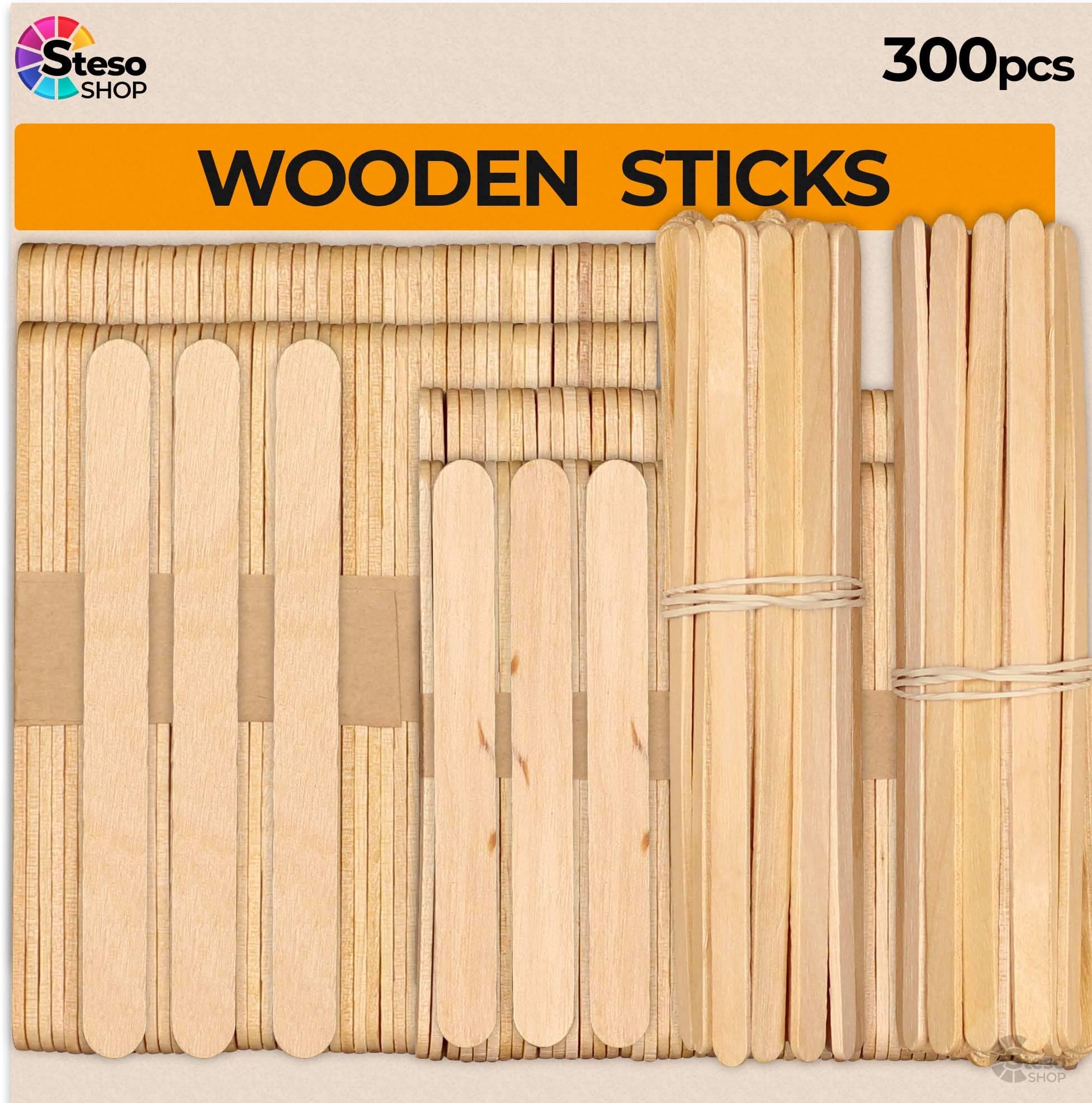 Amazon.com: Craft Sticks, Assorted Sizes- Extra Jumbo (25-ct), Jumbo ...