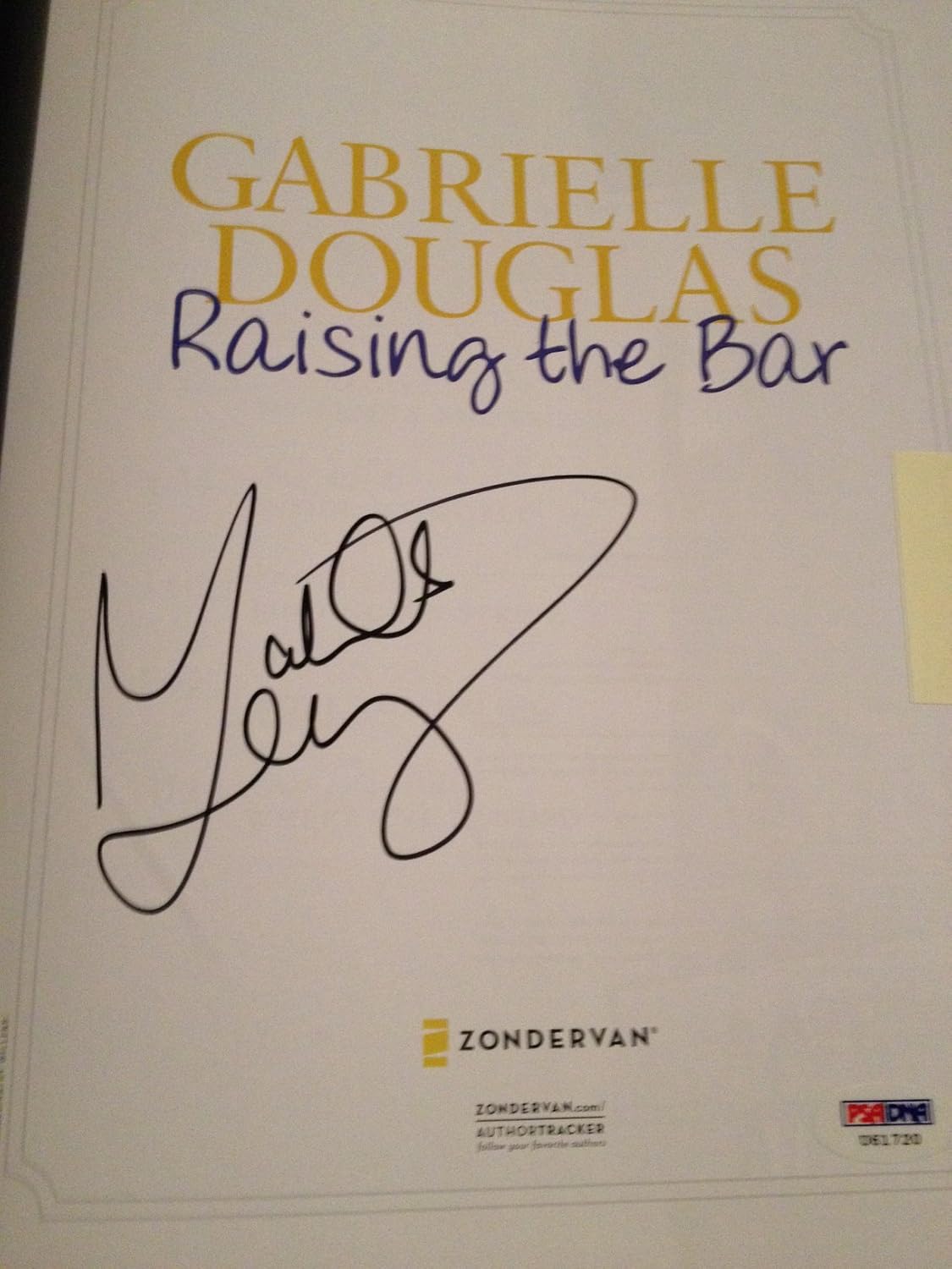 PSA/DNA Authentic Gabrielle Douglas Autograph Raising the Bar Book ...