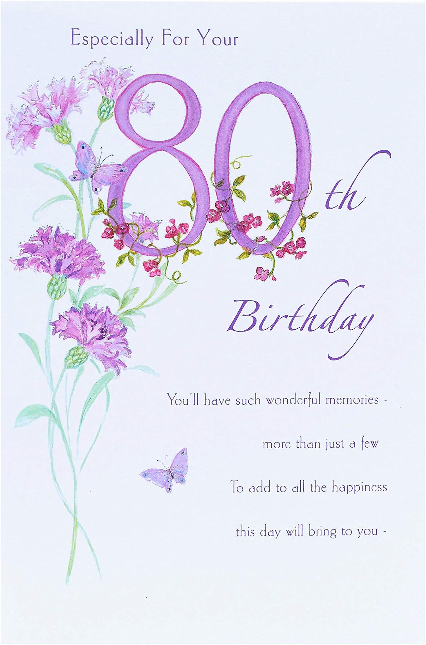 Old English Co. Special 80th Birthday Card for Female Friend - Best ...