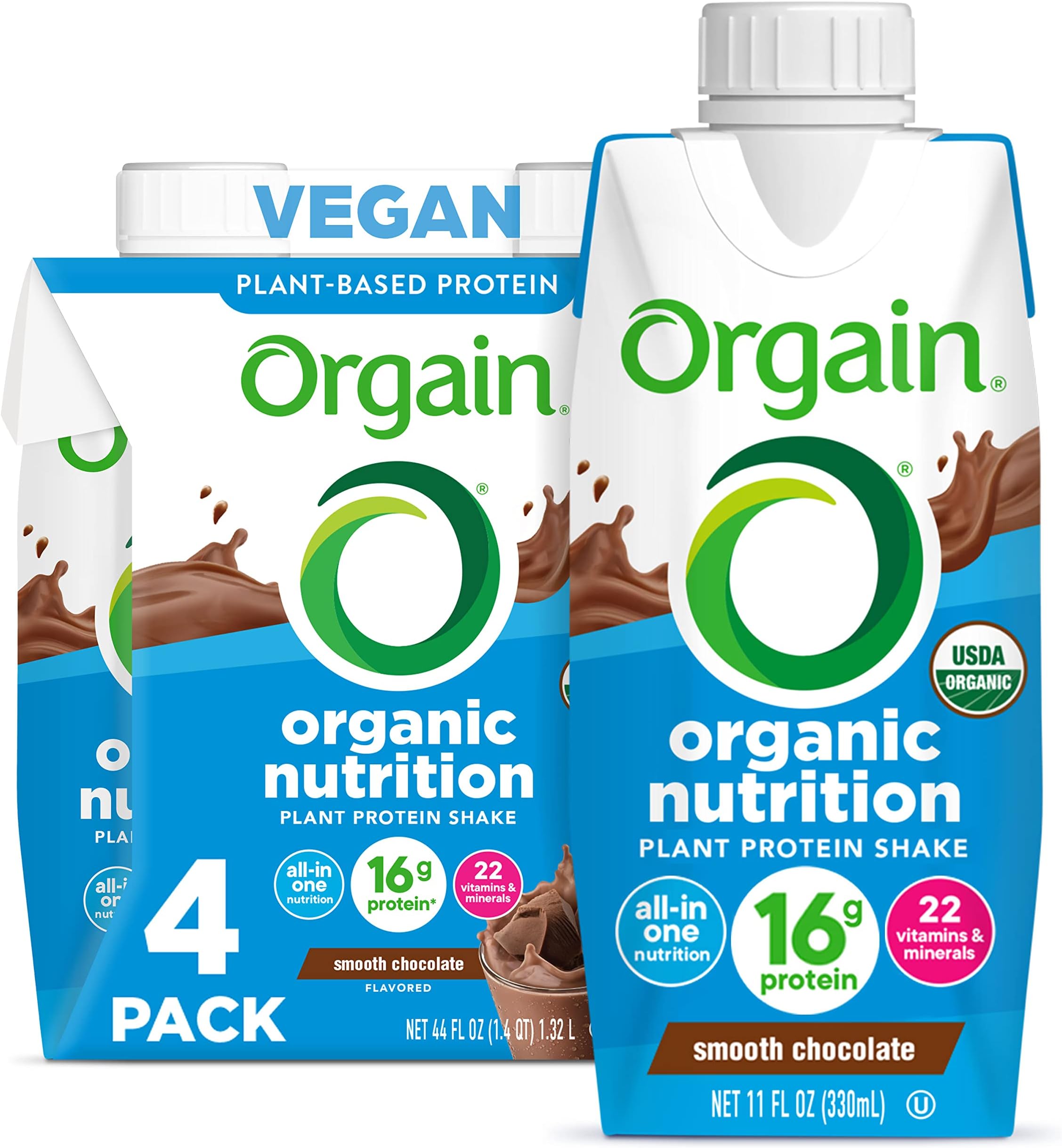Amazon.com : ORGAIN Organic Creamy Chocolate Fudge Drink, 11 FZ : Meal ...