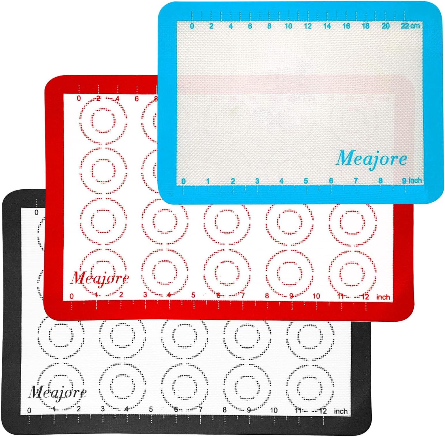 Amazon.com: 2pcs Silicone Baking Mat for Macarons, 15.3" x 11" Mat ...