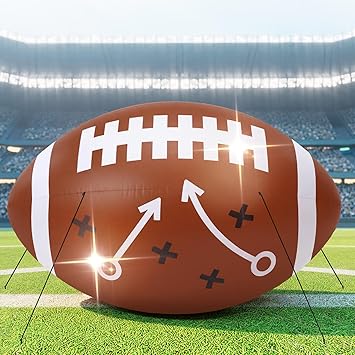 Amazon.com: Hollowfly 6ft Giant Jumbo Inflatable Football Decoration ...