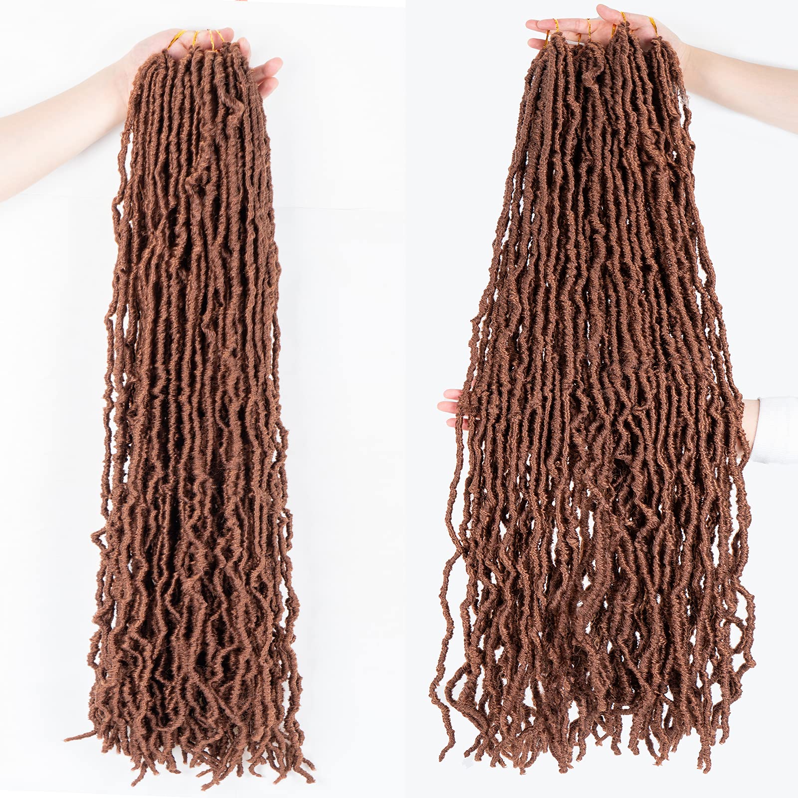 Buy New Faux Locs 24 Inch Crochet Hair New Soft Locs 6 Packs/Lot Curly ...