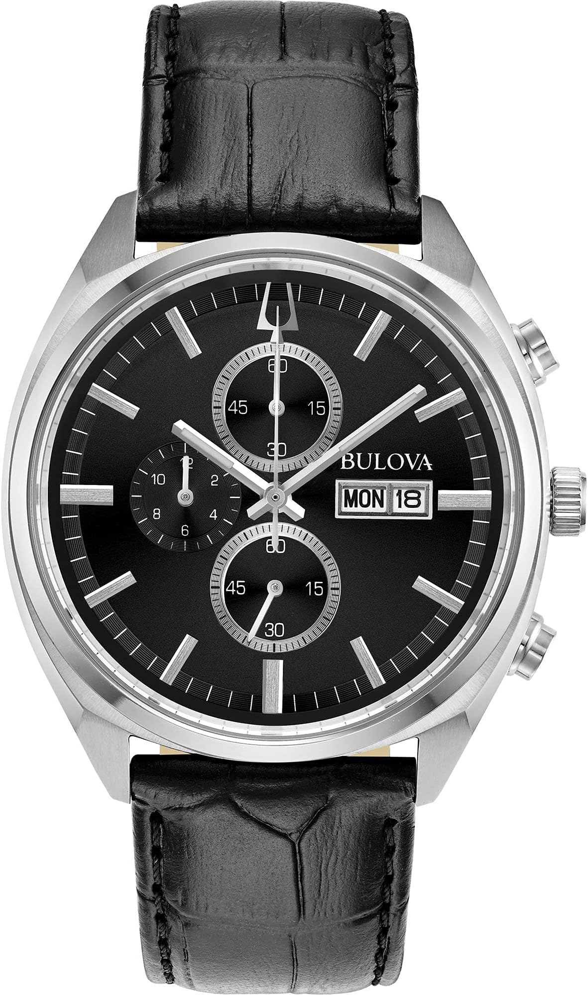 Bulova Orologio Cronografo Quarzo Uomo con Cinturino in Pelle 96C133 ...