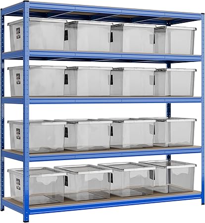 Racking Solutions Heavy Duty Garage Shelving Unit 200KG Per Shelf With ...