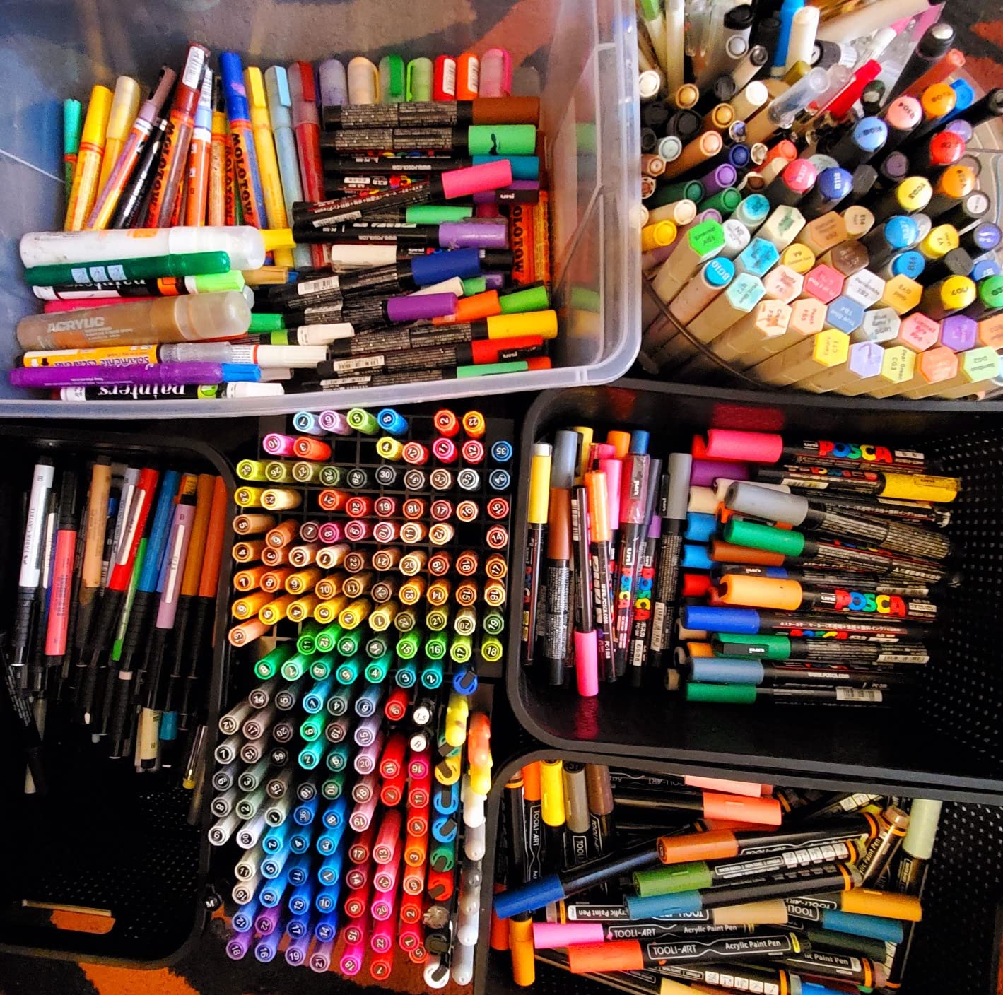 $9/mo - Finance Acrylic Paint Pens Gray Tones 22 Assorted Pro Color ...